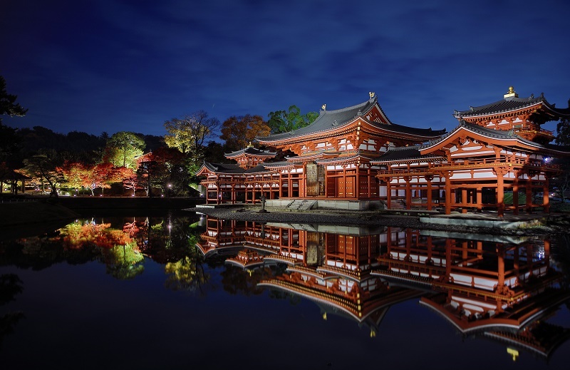SACRED AND SILK SITE OF BUDDHIST BYODO-IN TEMPLE