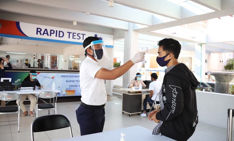 FLIGHT TRAFFIC UP, AP I FACILITATES RAPID TEST SERVICES AT THE AIRPORT