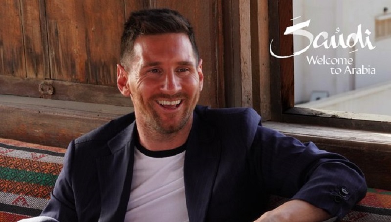 AWESOME, EVIDENTLY MESSI IS THE TOURISM AMBASSADOR OF SAUDI ARABIA