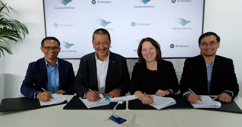 GARUDA-GE AEROSPACE STRATEGIES COOPERATION TO RESTORE AIRLINE ENGINES